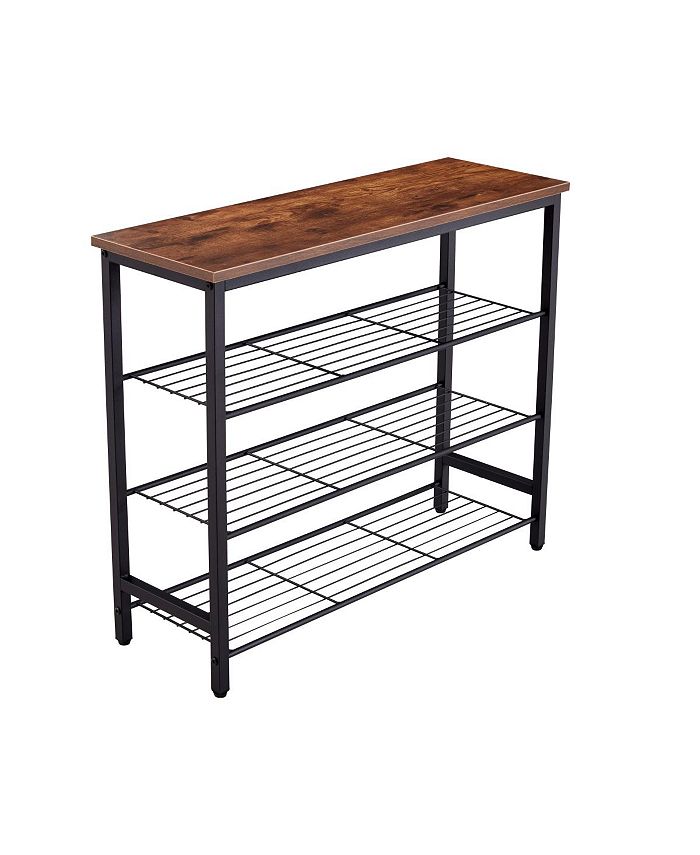 Simplie Fun 4-Tier Metal Shoe Rack, Modern Multifunctional Shoe Storage ...