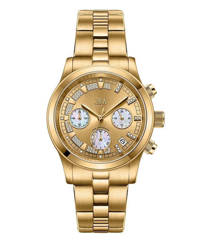 Jbw Women's Alessandra Diamond (1/5 ct.t.w.) 18k Gold Plated Stainless ...