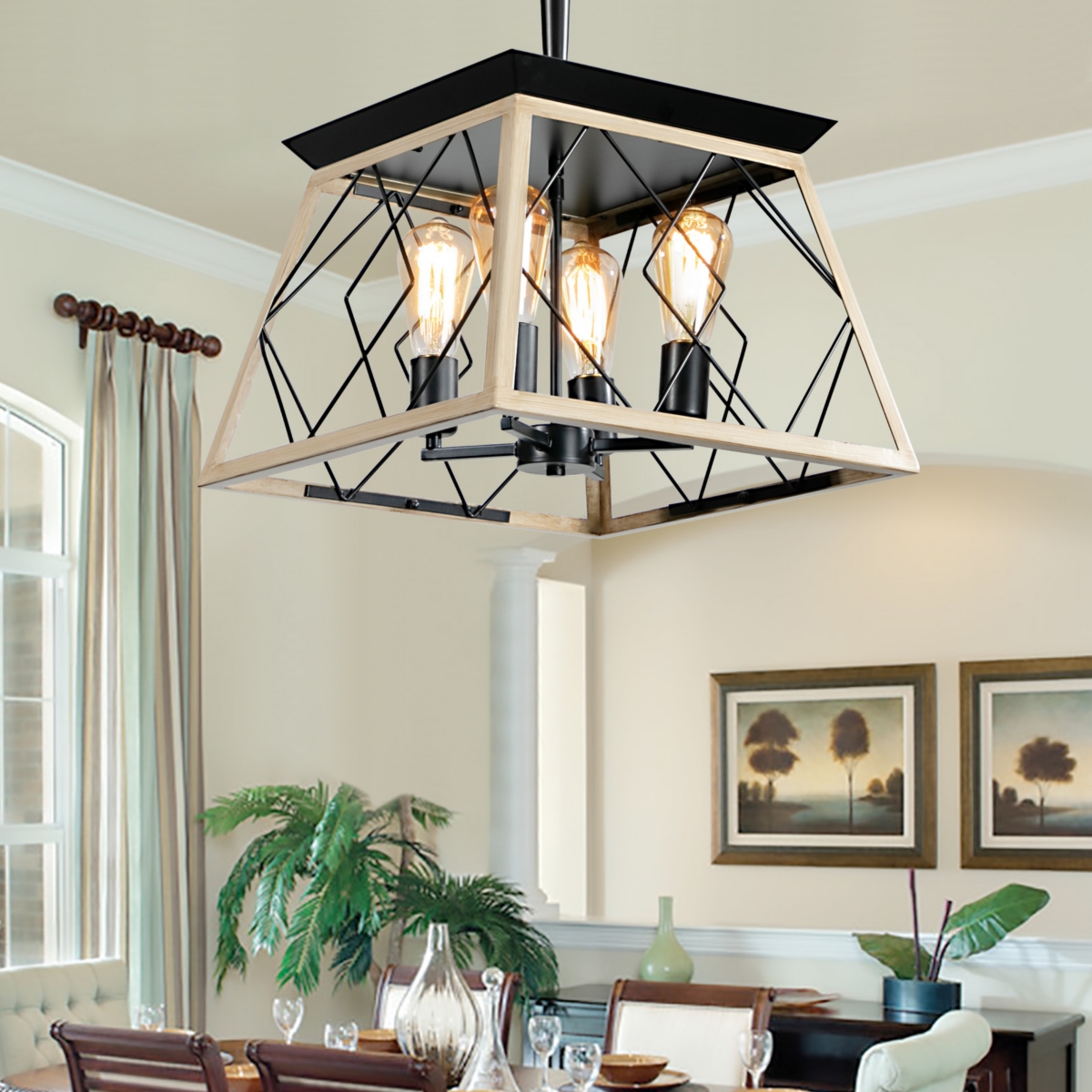 Click here for Streamdale 4-Light Farmhouse Chandeliers For Dinin... prices