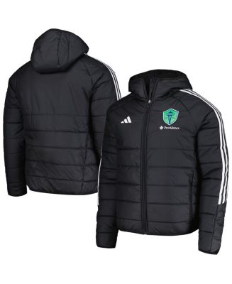 Adidas Men's Black Seattle Sounders FC Tiro 24 Full-Zip Winter Hoodie ...