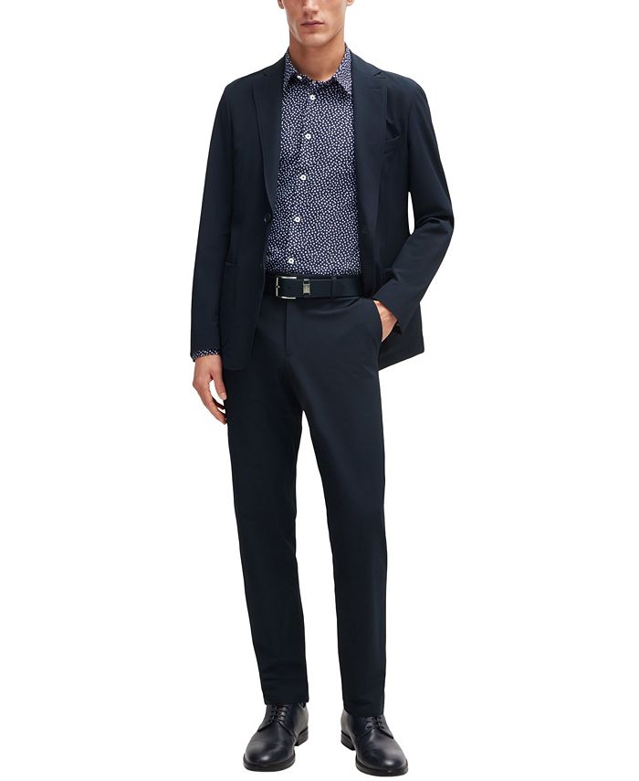 Hugo Boss Men's Performance Slim-Fit Trousers - Macy's