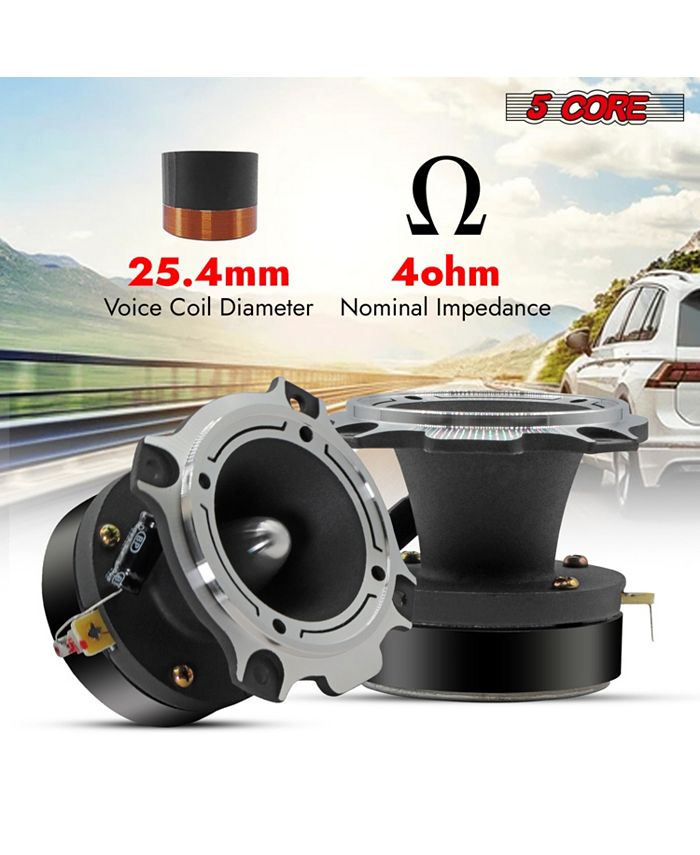 5 Core 3.5 Inch Super Tweeter Pair Set 60W Combined RMS 4 OHM Super ...