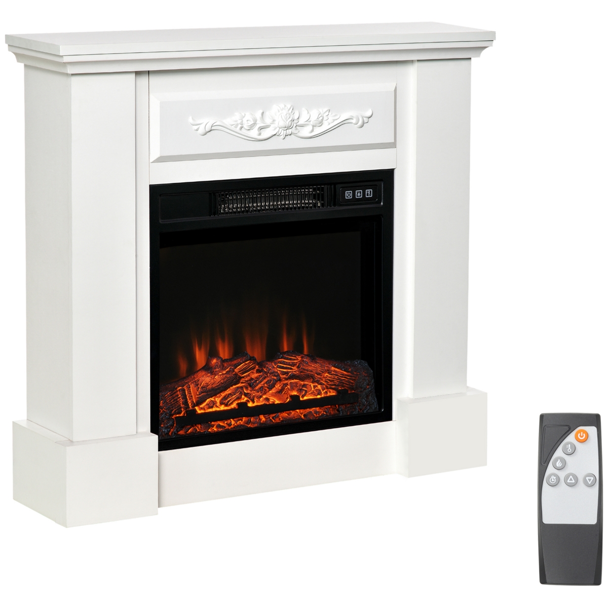 Click here for Homcom 32 1400W Electric Fireplace Mantel w/ Reali... prices