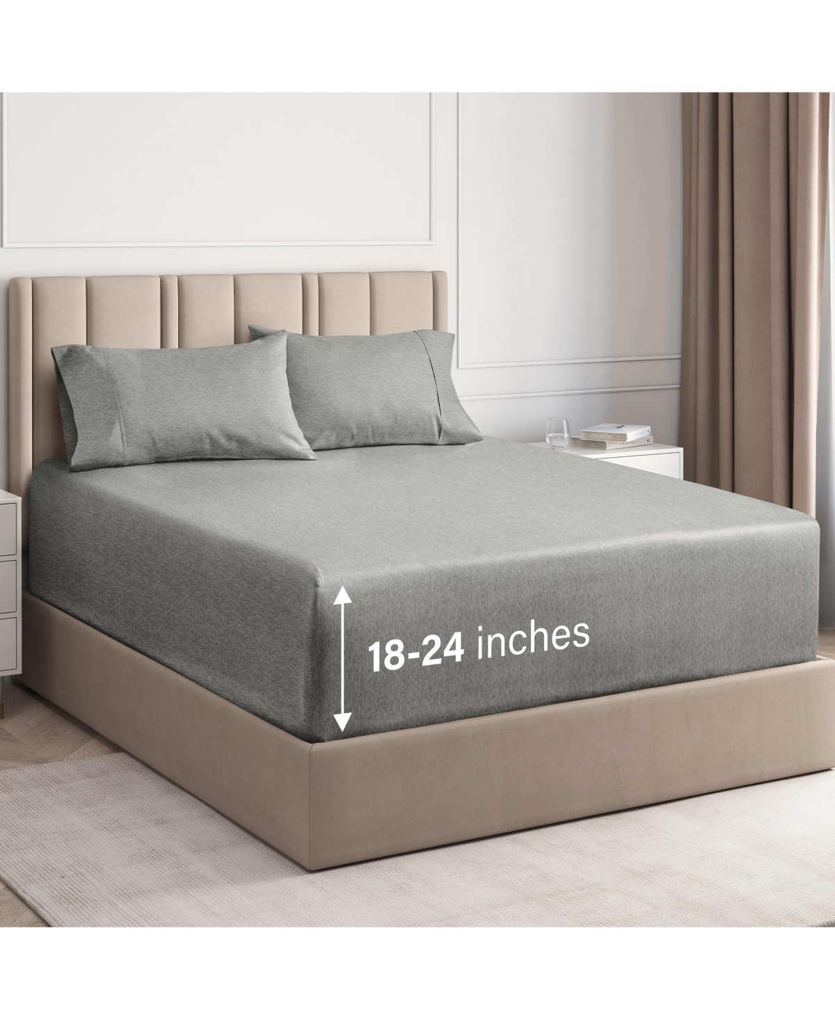 Click here for 4 Piece Extra Deep Pocket Microfiber Sheet Set - Q... prices