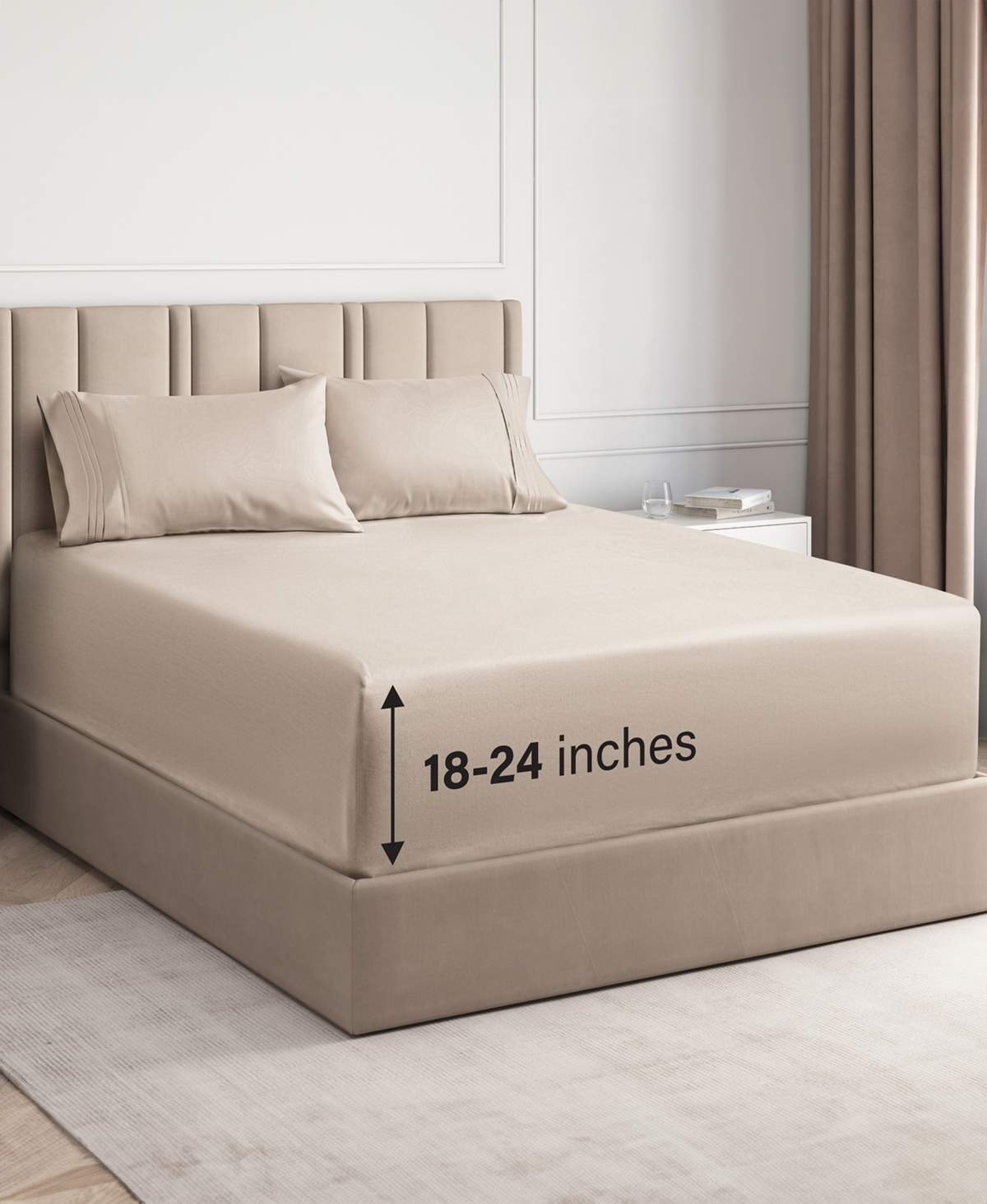 Click here for 4 Piece Extra Deep Pocket Microfiber Sheet Set - Q... prices
