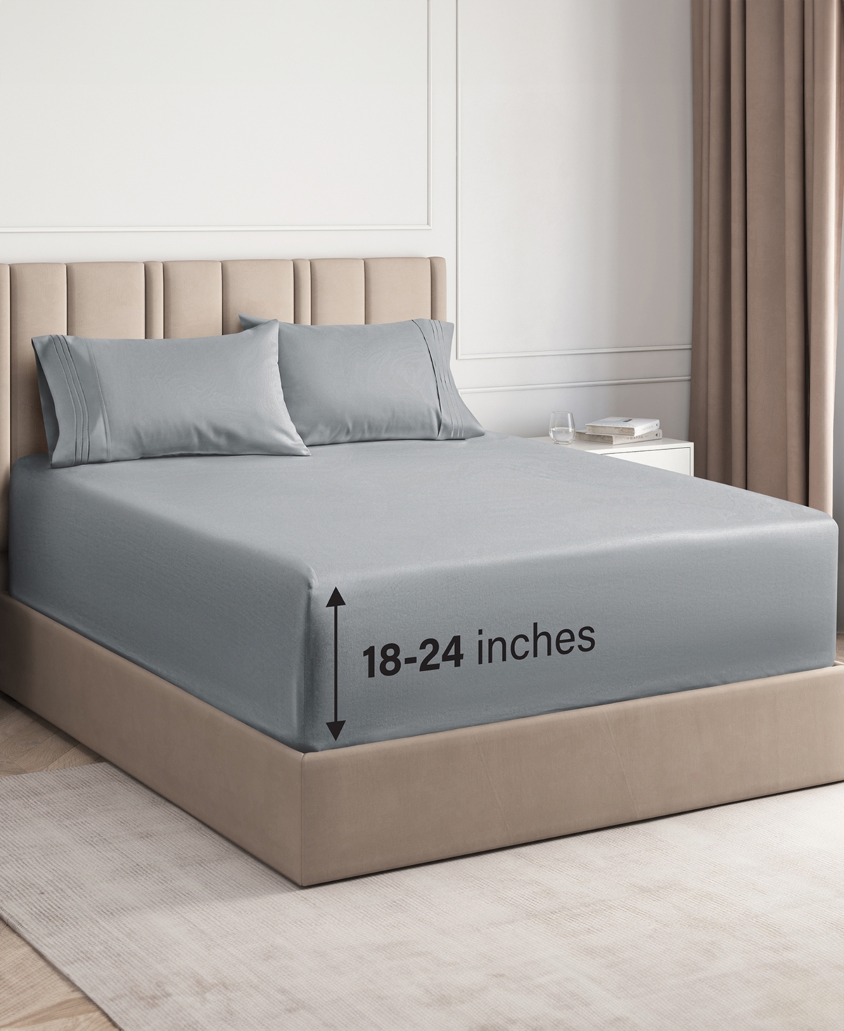Click here for 4 Piece Extra Deep Pocket Microfiber Sheet Set - Q... prices