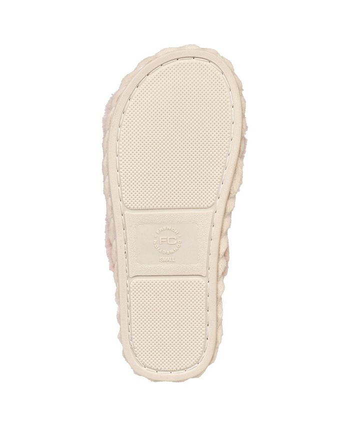 French Connection Women's Fluffy Textured Slipper - Macy's