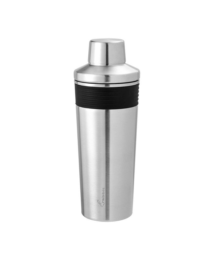 Rabbit 18 oz Double Insulated Stainless Steel Cocktail Shaker with 1.5 ...