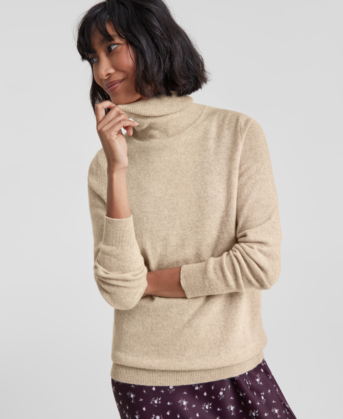 Click here for Charter Club 100 Cashmere Petite Turtleneck Sweate... prices