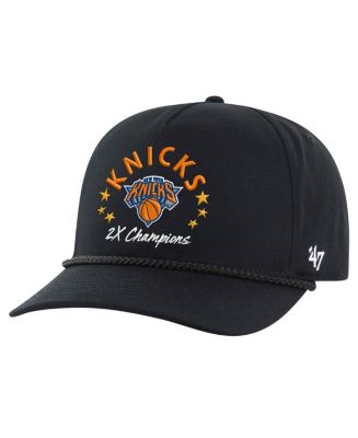 47 Men's Black New York Knicks Champs Global Star Hitch Adjustable Hat ...