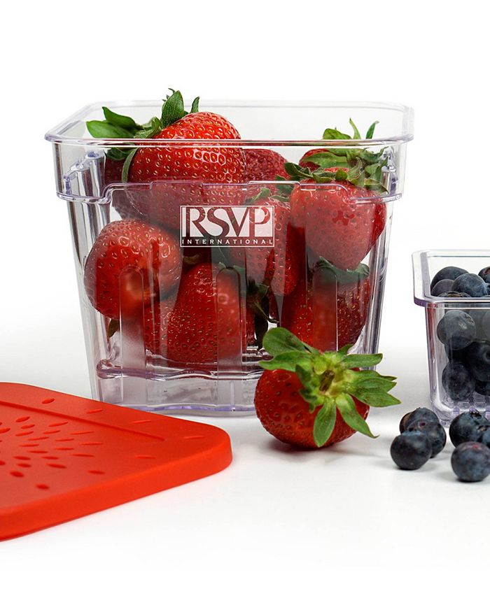 RSVP International 2 Piece Bisphenol A-Free Plastic Berry Keeper Set ...