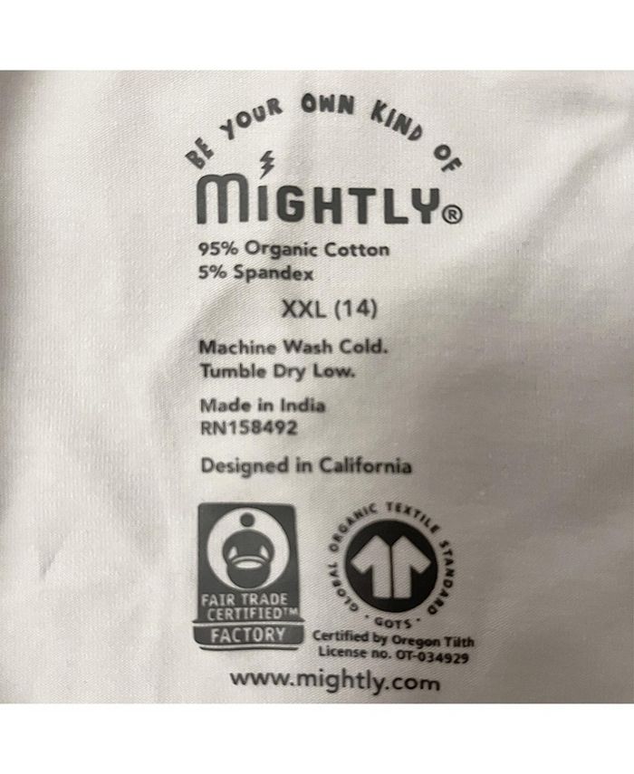Mightly Girls Fair Trade Organic Cotton Short Sleeve Drop Waist Dress ...