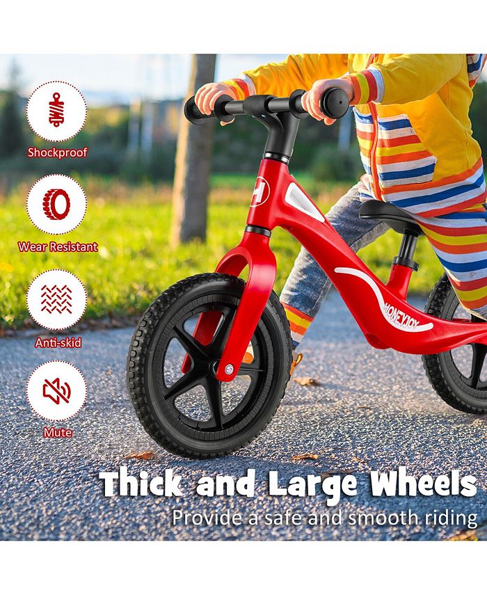 Gymax Kids Balance Bike Lightweight Toddler Bicycle with Rotatable ...