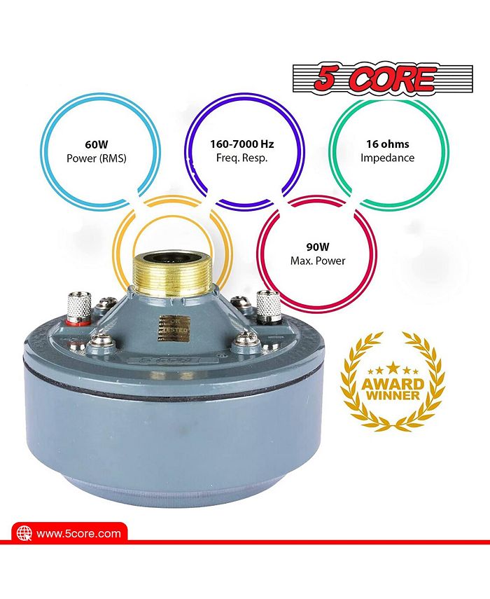 5 Core PA Horn Speaker 600W PMPO Compression Driver in 22 Inch Trumpet ...