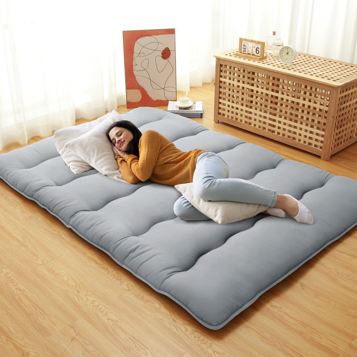 Click here for Caromio Full Size Futon Mattress Floor Mattress Pa... prices