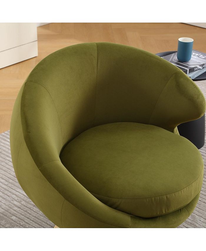 Simplie Fun 360 Degree Swivel Cuddle Chairs, Round Armchairs for Home ...