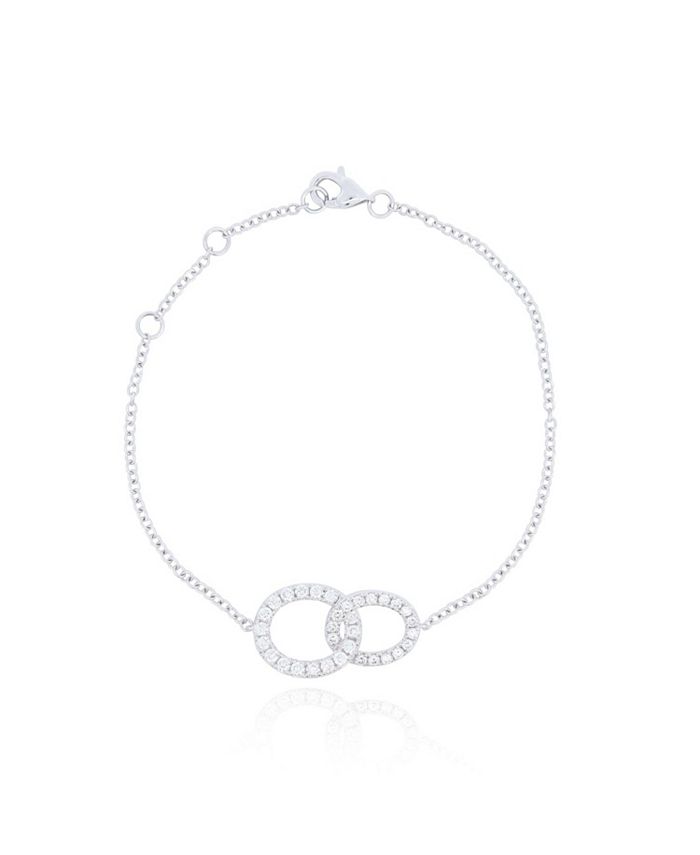 The Lovery Interlocking Diamond Bracelet - Macy's
