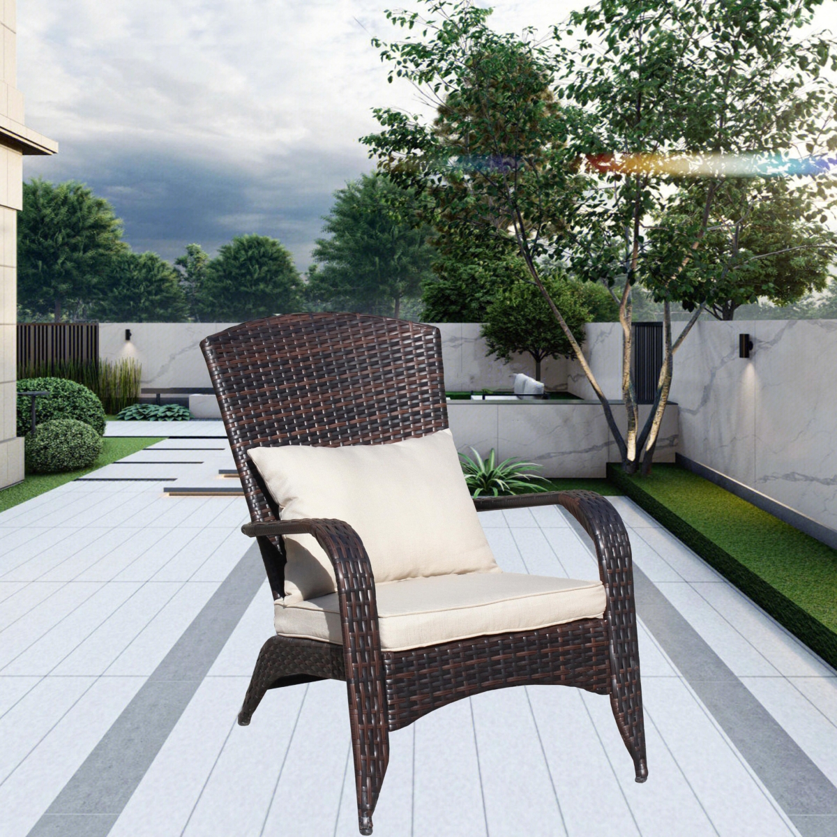 Click here for Streamdale Patio Chair With Cushions(Beige Cushion... prices
