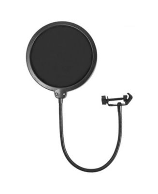 5 Core Microphone Pop Filter • 360 Degree Gooseneck Clip • 6 Inch Dual ...