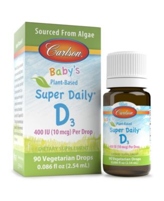 Carlson Labs Carlson - Baby's Plant-Based Super Daily D3, Baby ...