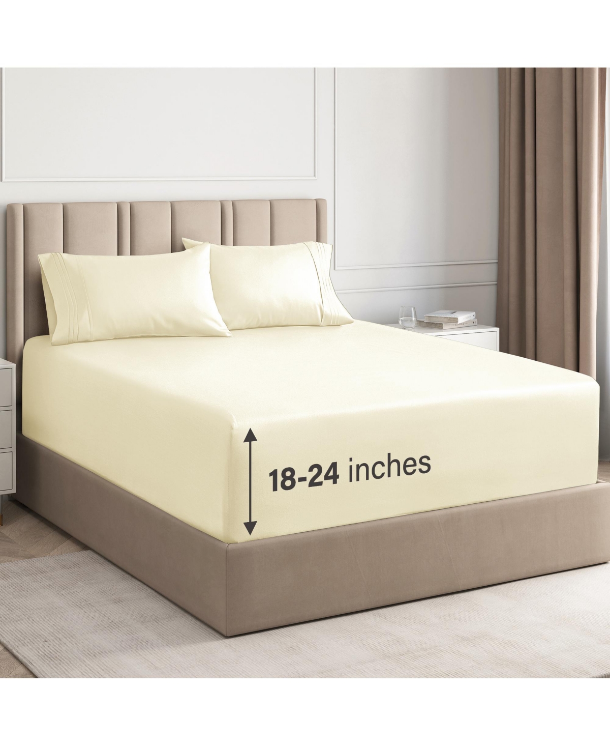 Click here for 4 Piece Extra Deep Pocket Microfiber Sheet Set - Q... prices