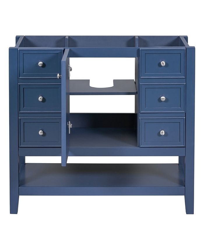 Simplie Fun 36" Bathroom Vanity Without Sink, Cabinet Base Only, One ...