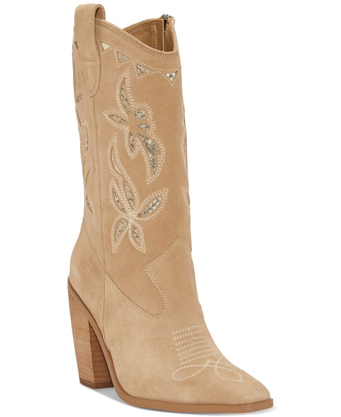 Vince Camuto Women's Alisah Mid-Calf Cowboy Boots - Macy's