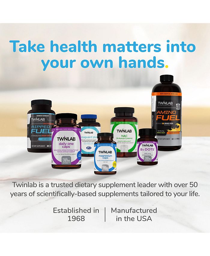 Twinlab Amino Fuel Liquid Orange Rush - Caffeine Free Pre Workout ...