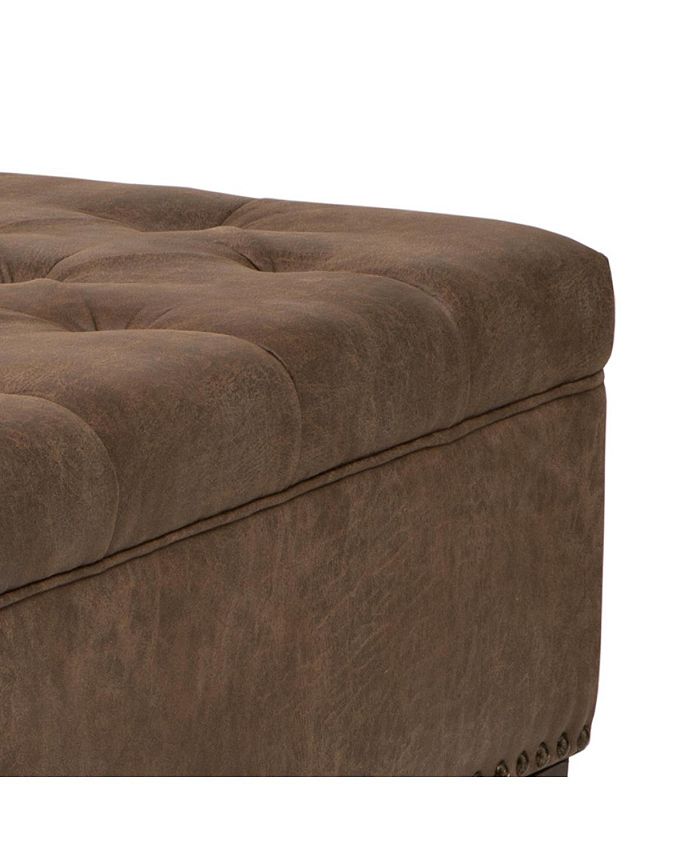 Simplie Fun Tufted Square Cocktail Ottoman Macys