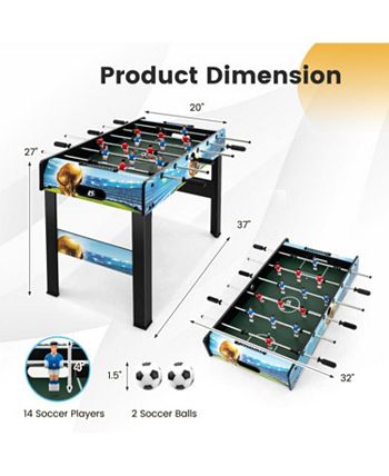 Slickblue 37 Inch Mini Foosball Table with Score Keeper and Removable ...