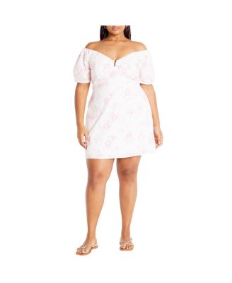 CITY CHIC Women's Martine Print Dress - Macy's