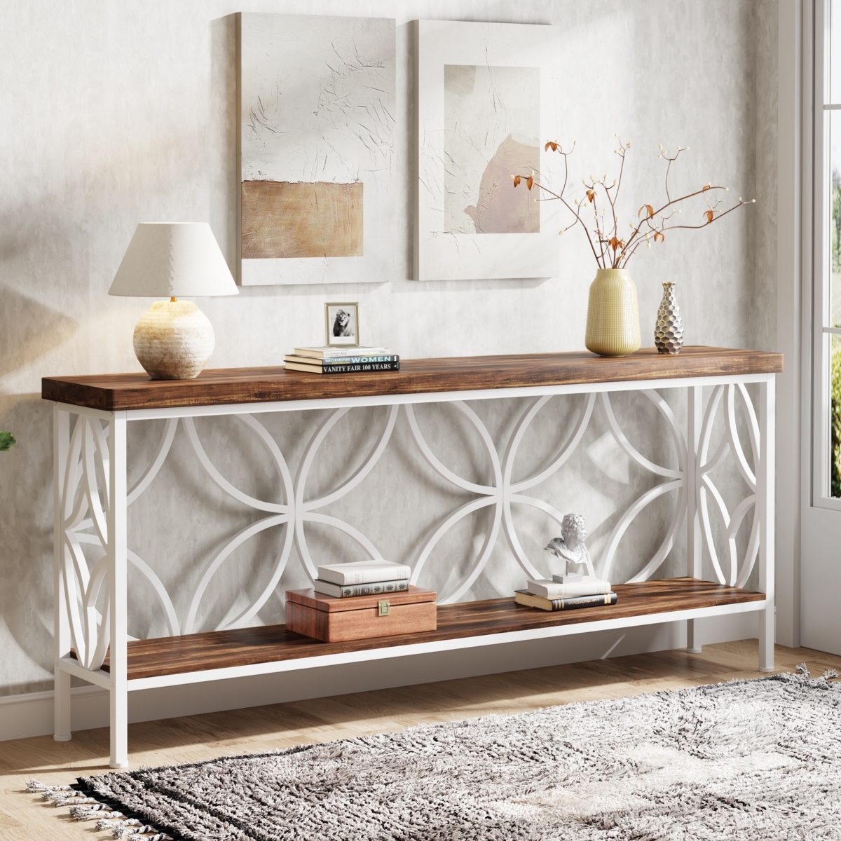 Click here for Tribesigns 70.9-Inch Narrow Sofa Table  Industrial... prices
