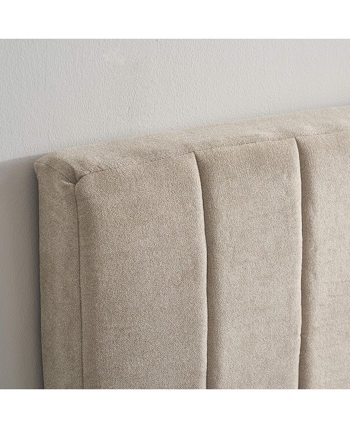 Nestl Wall Mounted Easy Assemble Channel Stitched Floating Headboard - 3D Soundproof - Peel ...