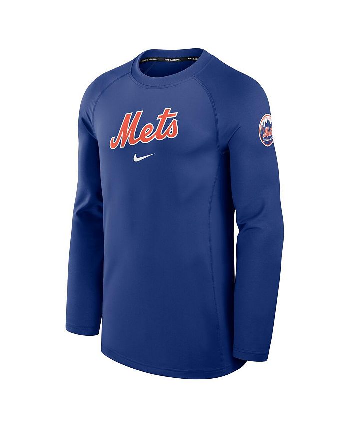Nike Men's Royal New York Mets Authentic Collection Game Time Raglan ...