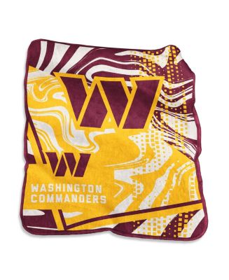 Logo Brands Washington Commanders 50" x 60" Swirl Raschel Throw Blanket ...