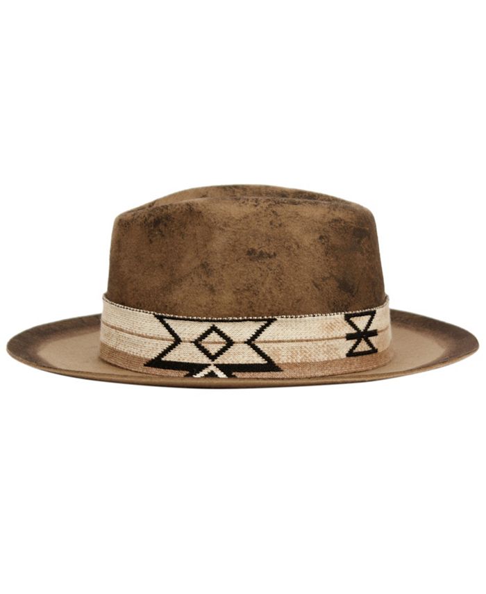 Angela & William Vintage-Like Felt Fedora Ranch Hat - Macy's