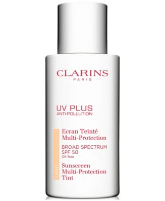 Clarins UV Plus Anti-Pollution Tinted Face Sunscreen SPF 50 - Macy's