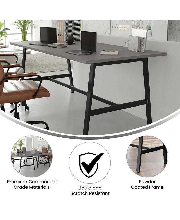 EMMA+OLIVER Remy 72X36 Dining Or Gaming Table With Double Sided ...