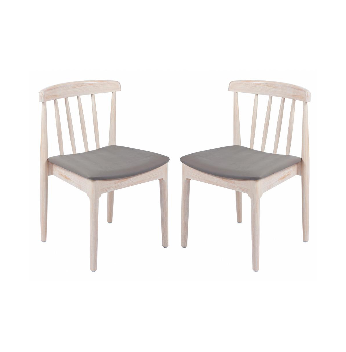 Click here for Emma+Oliver Charlize Set Of 2 Solid Wood Dining Ch... prices