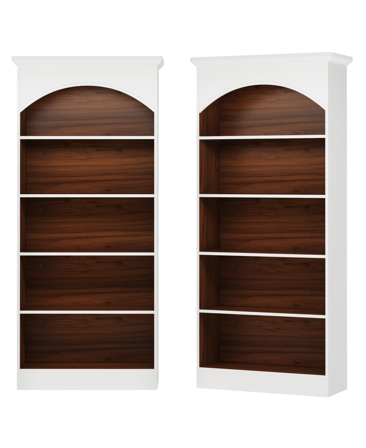 Click here for Tribesigns 5-Shelf White Bookcase Set of 2  70.9 T... prices