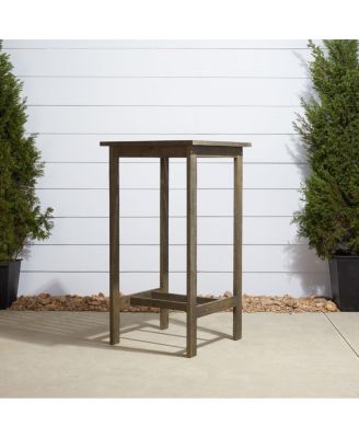 Simplie Fun Renaissance Outdoor Patio Hand-Scraped Wood Bar Table - Macy's