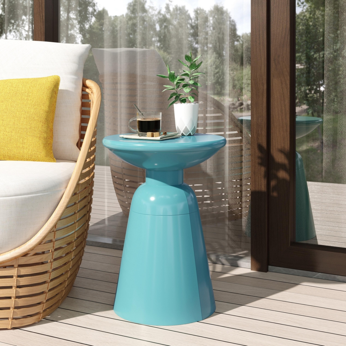 Click here for Streamdale Chic Circular Side Table with Pedestal... prices
