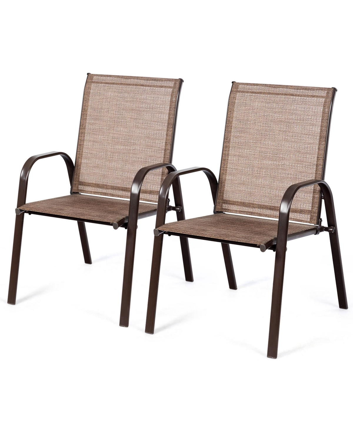 Click here for Gymax Set of 2 Patio Chairs Dining Chairs w/ Steel... prices