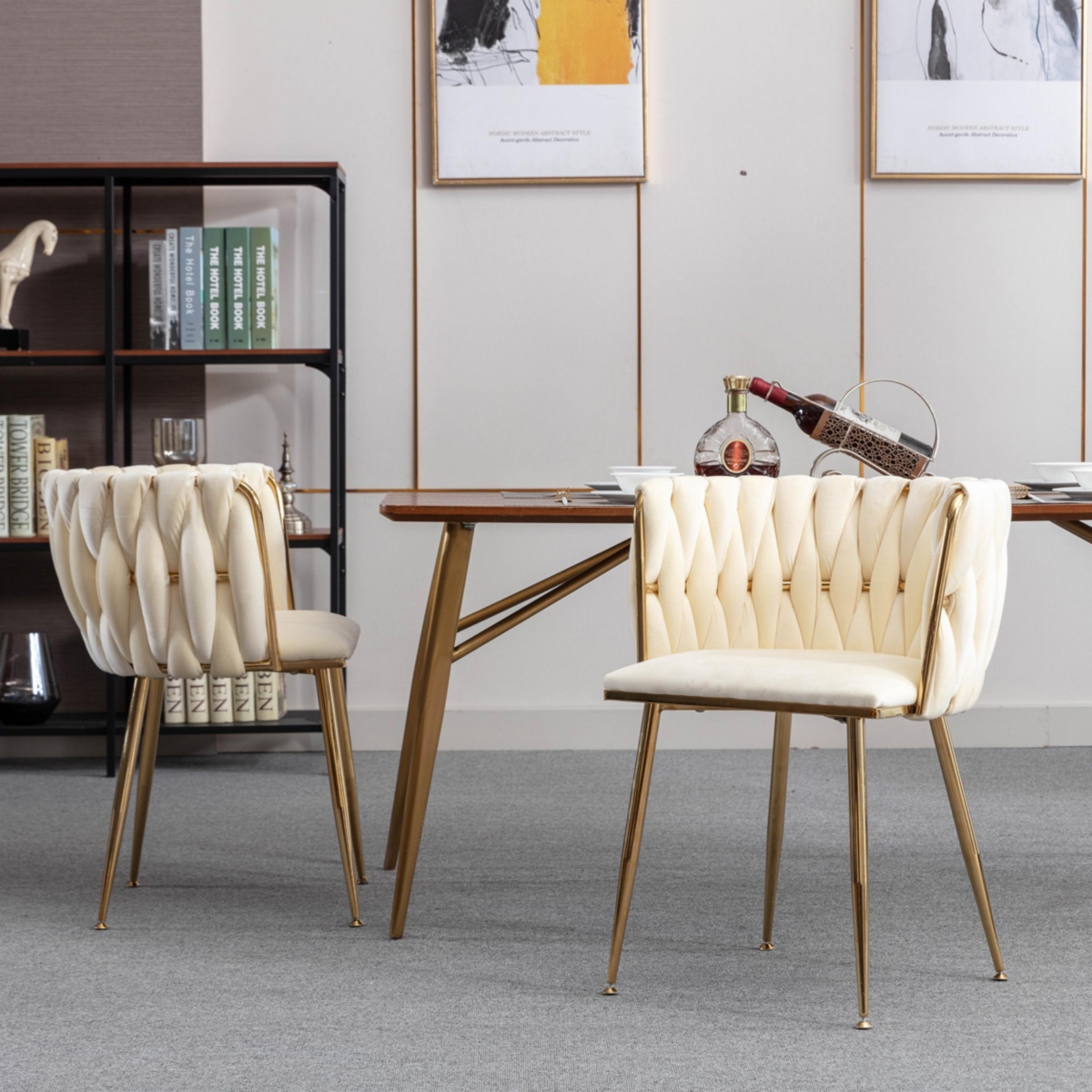 Click here for Streamdale Velvet Dining Chair (Set of 2)  Modern... prices