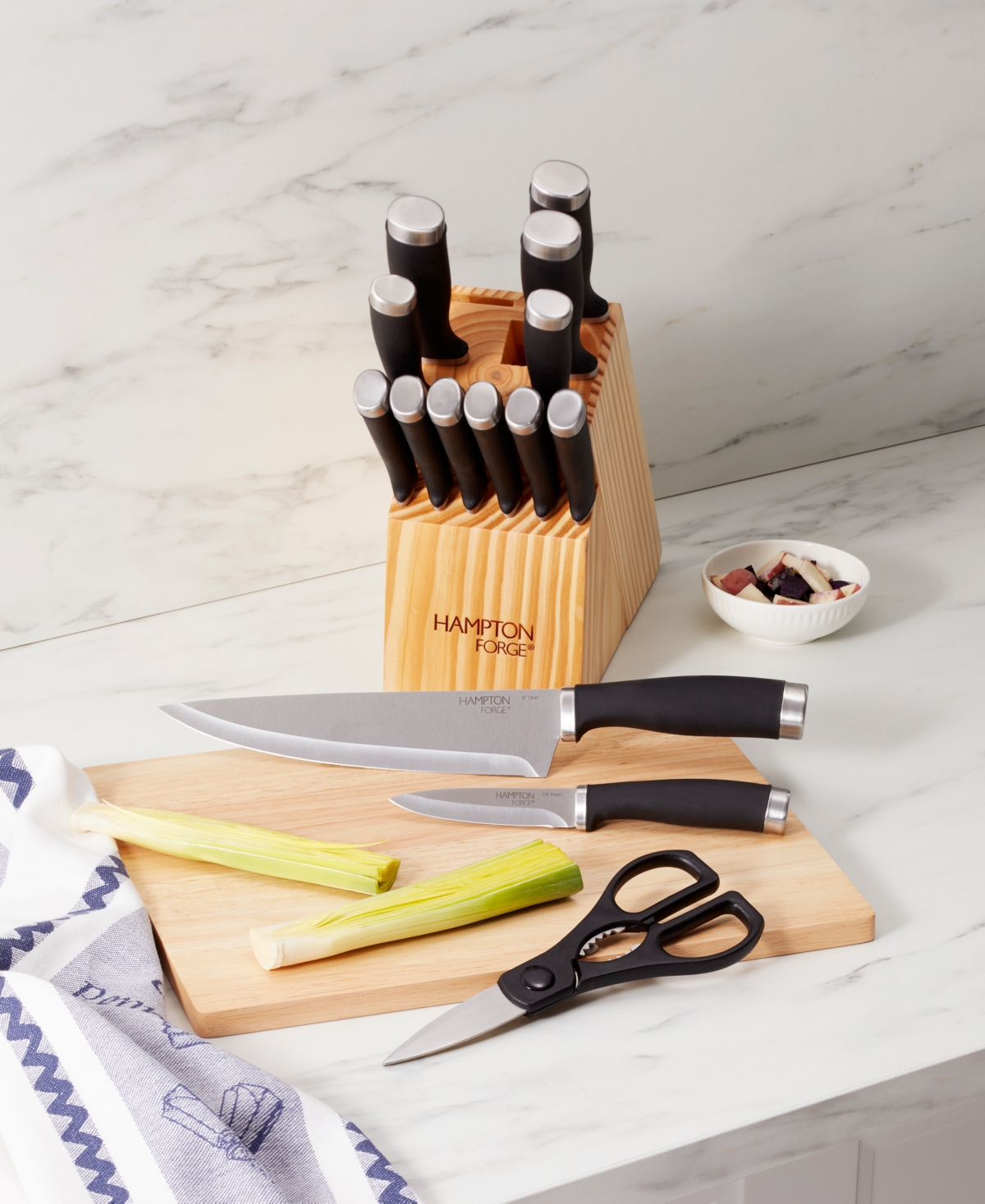 Click here for Hampton Forge 15-Piece Cutlery Set - Black prices