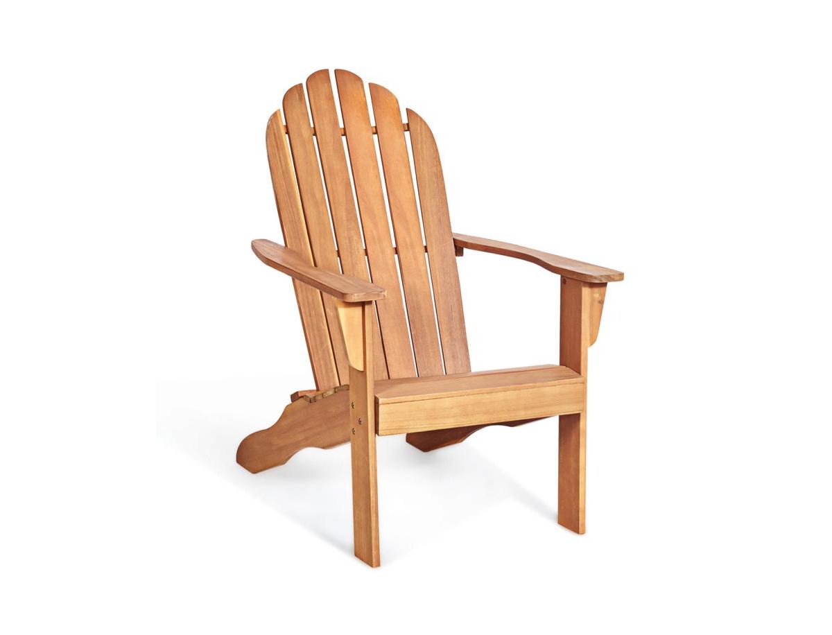 Click here for Slickblue Acacia Wood Outdoor Adirondack Chair wit... prices