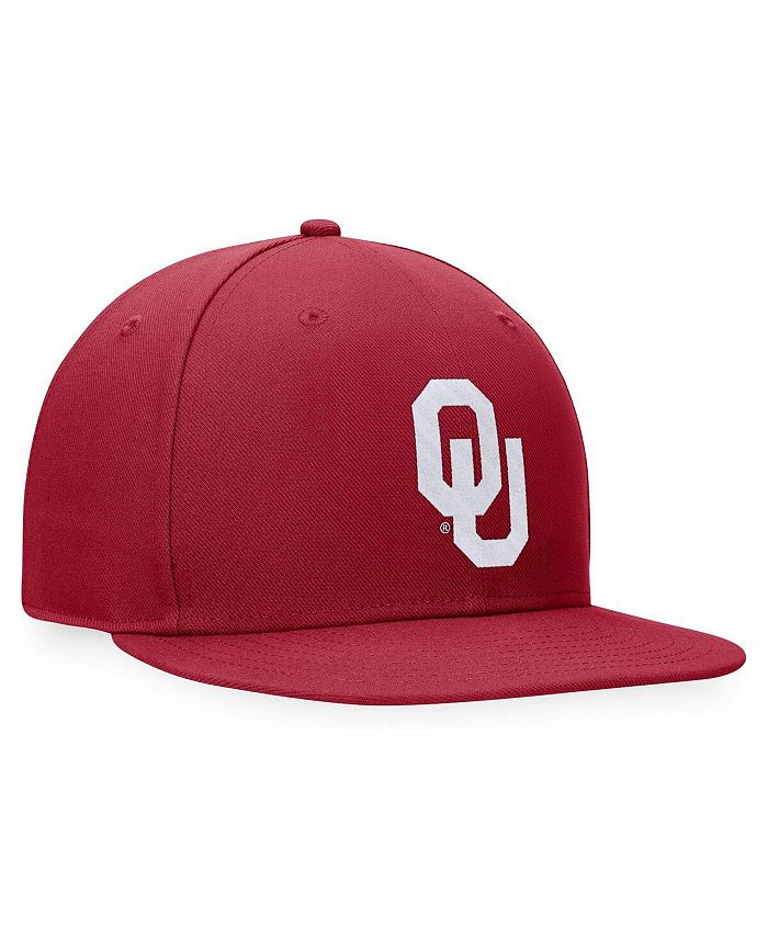 Top of the World Men's Crimson Oklahoma Sooners Fitted Hat - Macy's