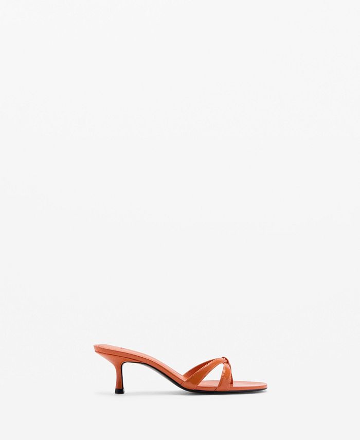 MANGO Women's Strappy Heeled Sandals - Macy's