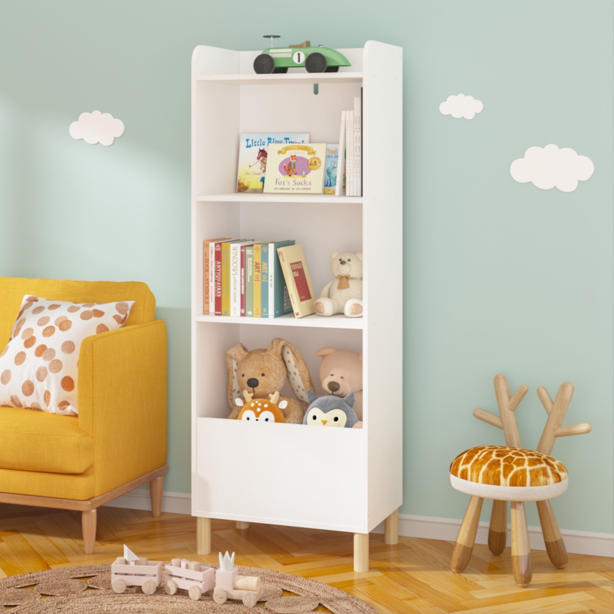 Click here for Simplie Fun 4-Tier Kids Bookcase & Toy Storage Org... prices