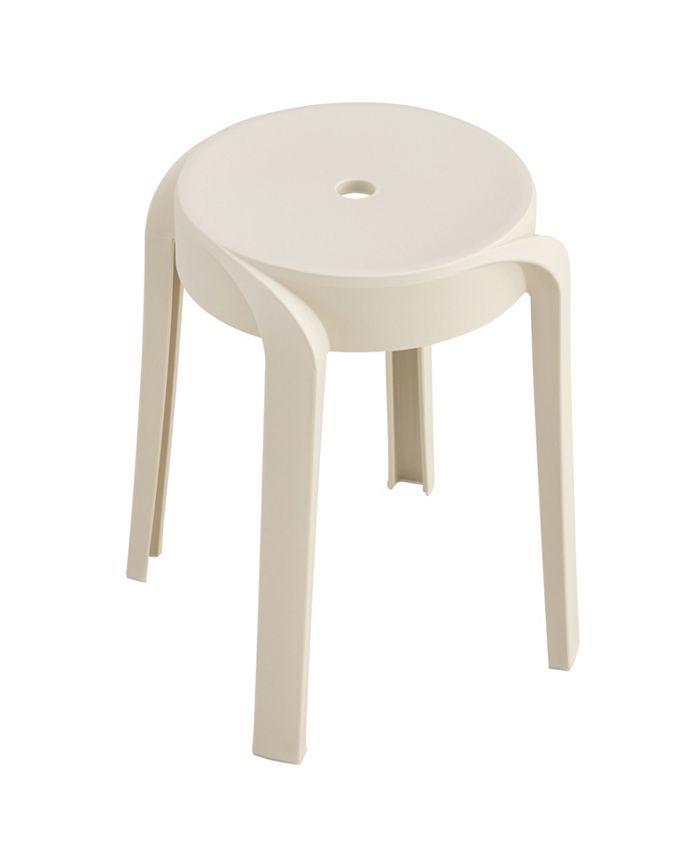 Simplie Fun Set of 6 Kids' Plastic Stools in Vibrant Colors (Floor ...